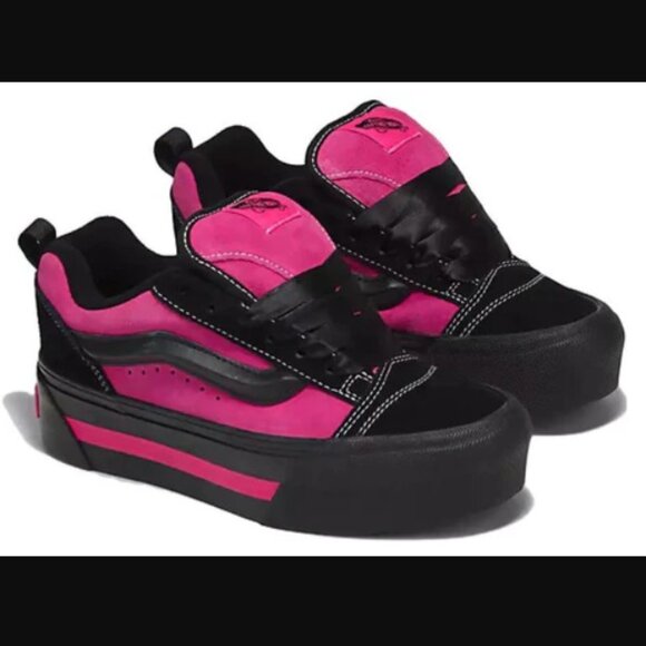 Vans | Shoes | Vans Knu Stack Vintage Satin Platform Sneakers | Poshmark